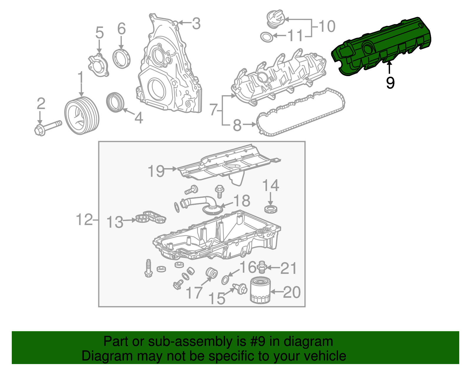 2014-2019 Chevrolet Corvette Upper Insulator 12705387 | GM Parts Center