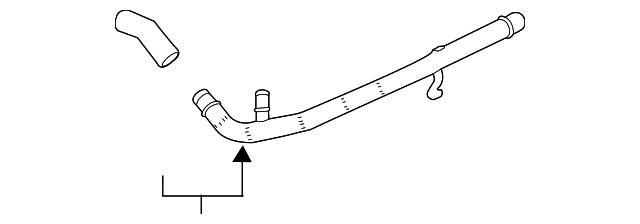 2015-2022 GM Radiator Inlet Pipe 12659310 | Courtesy Parts