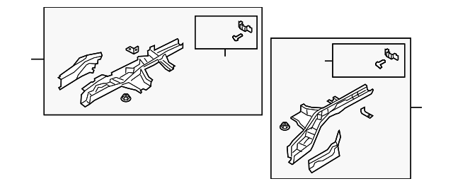 Genuine OEM Ford Part - Rear Rail Assembly LX6Z-7810125-W | Genuine OEM ...
