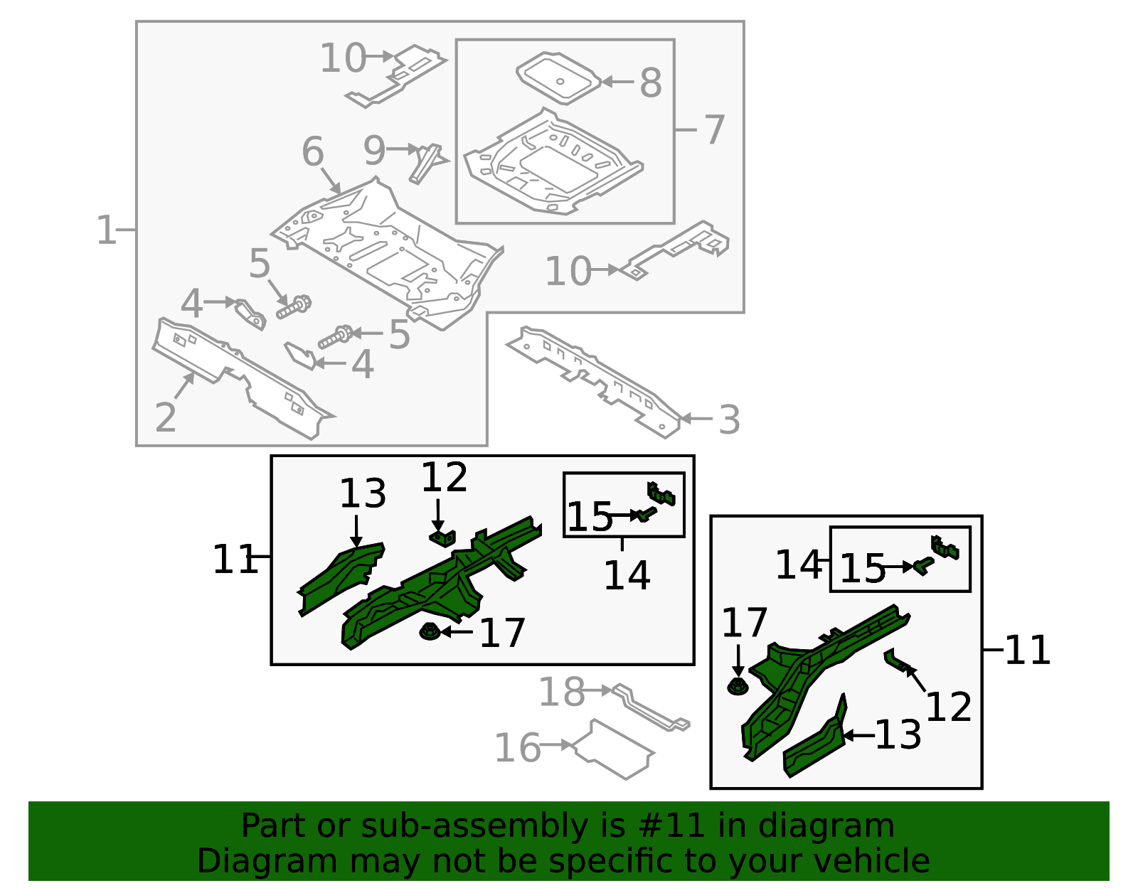 2020-2025 Ford Escape Frame Side Member Assembly lx6z7810125w ...