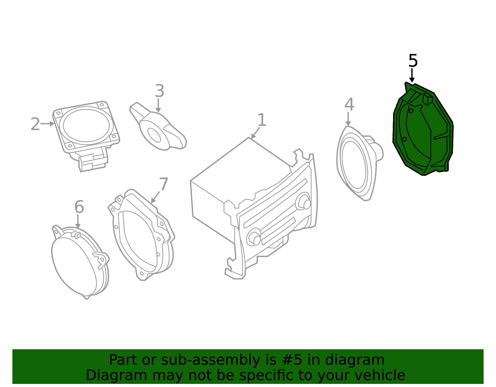 2013-2020 Nissan Pathfinder Front Dr Speaker Bracket 28167-3JA0A | My ...