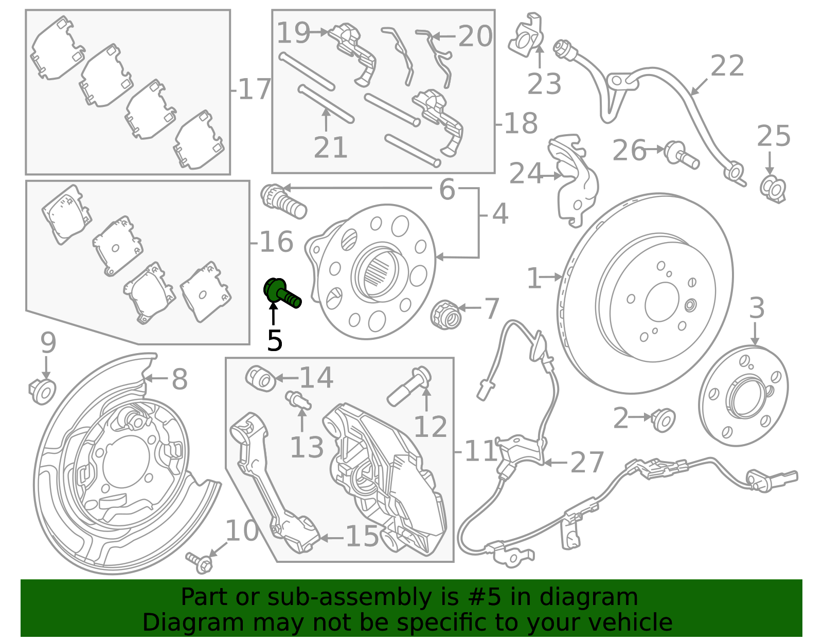 2018-2025 Toyota Hub Assembly Bolt 90105-A0389 | Toyota Parts Center