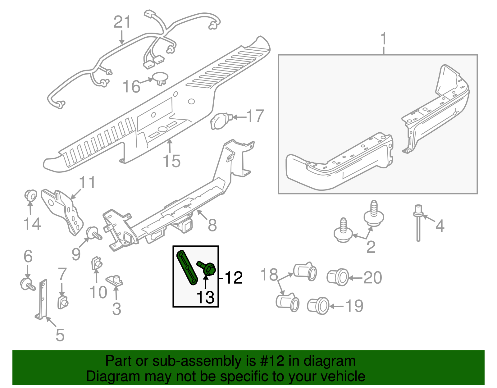 2010-2014 Ford F-150 | Bumper Bracket Bolt Plate | AL3Z-17C886-A ...