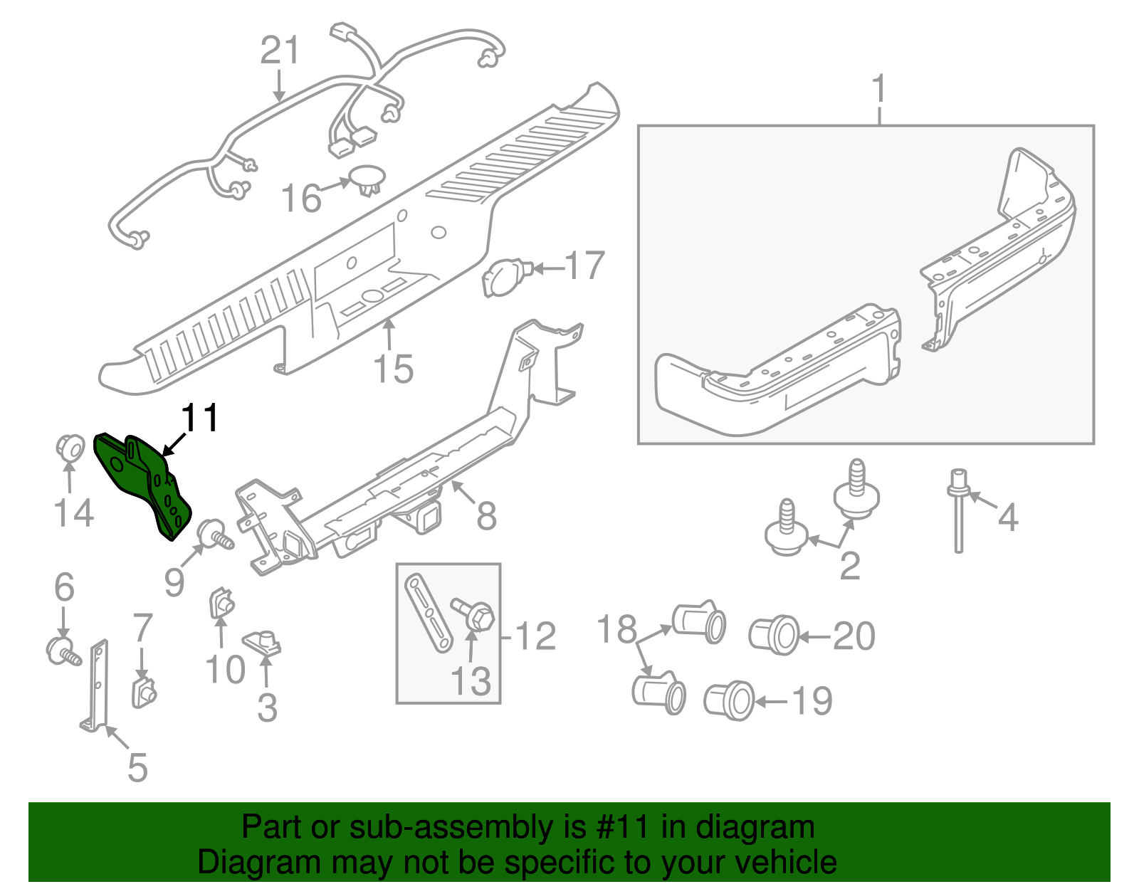 2010-2014 Ford F-150 Bumper Bracket AL3Z-17788-A | Ford OEM Parts Outlet