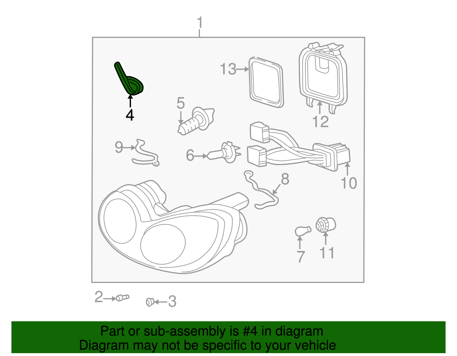 Hyundai - 92170-3D000 - Headlamp Assembly Strip - 2002-2005 Hyundai ...