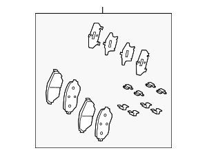 04465-F4021 - Brake Pads Front - OEM Genuine Toyota Parts