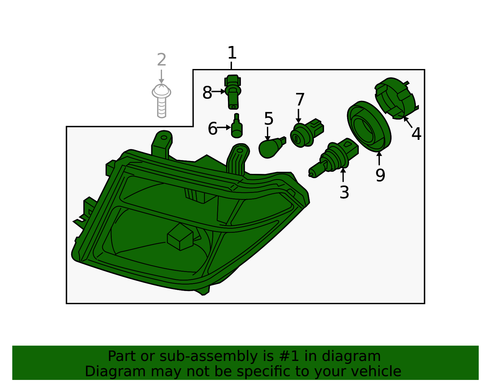 26010-ZS00A - Headlamp Assembly - 2008-2012 Nissan Pathfinder ...