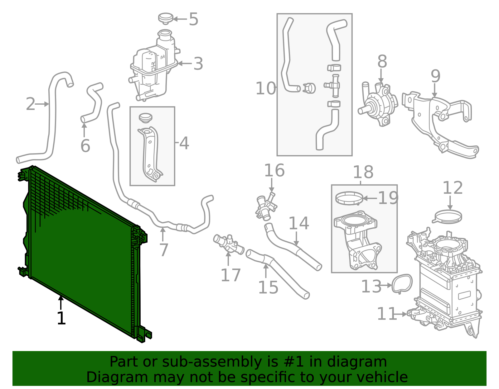 16550-F0060 - Drive Motor Inverter Cooler Longo Toyota Parts