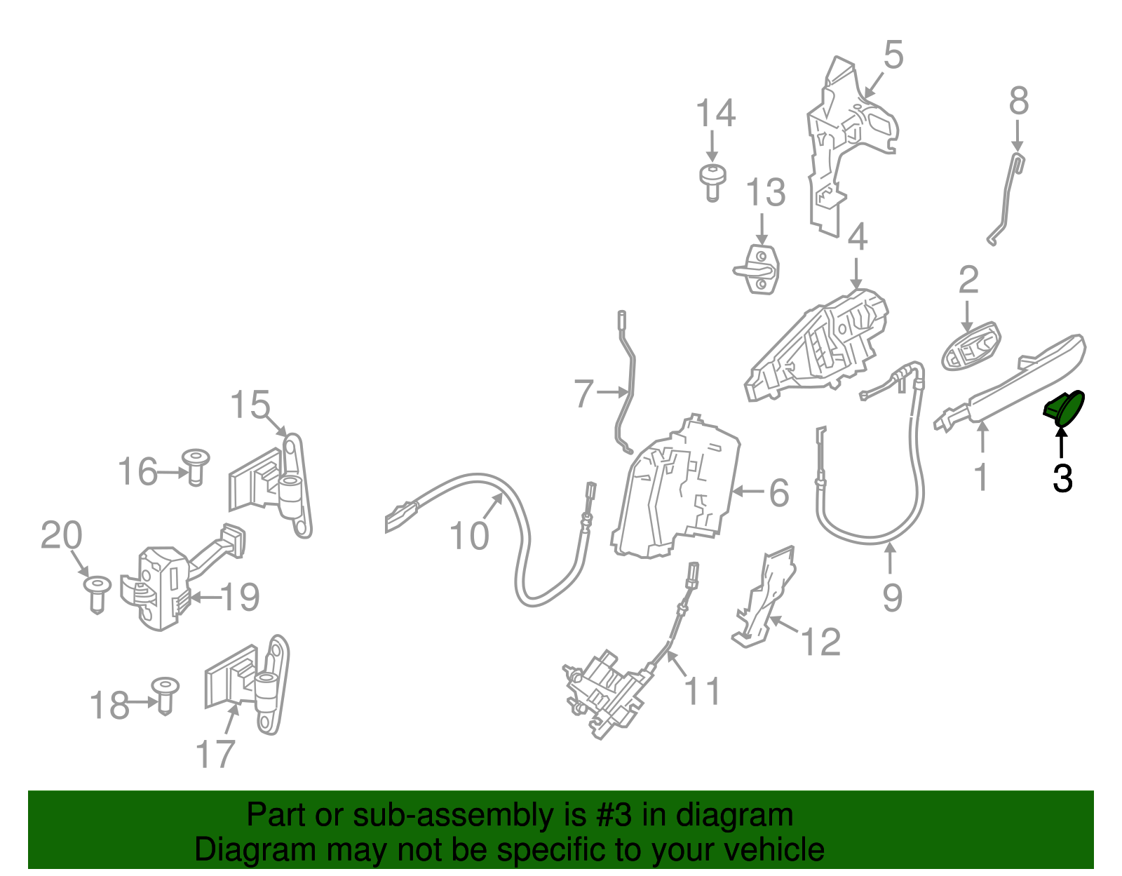 51217489341 - 2018-2025 BMW Handle, Outside Cap (51-21-7-489-341) | BMW ...