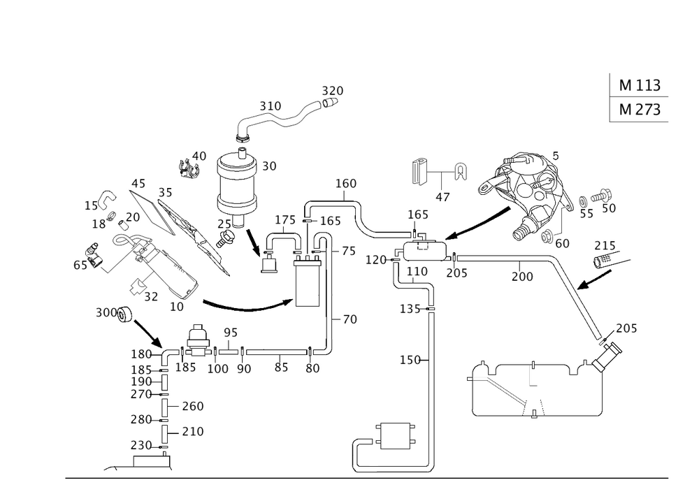 164-470-14-59 - Activated Charcoal Filter 2003-2018 Mercedes-Benz ...