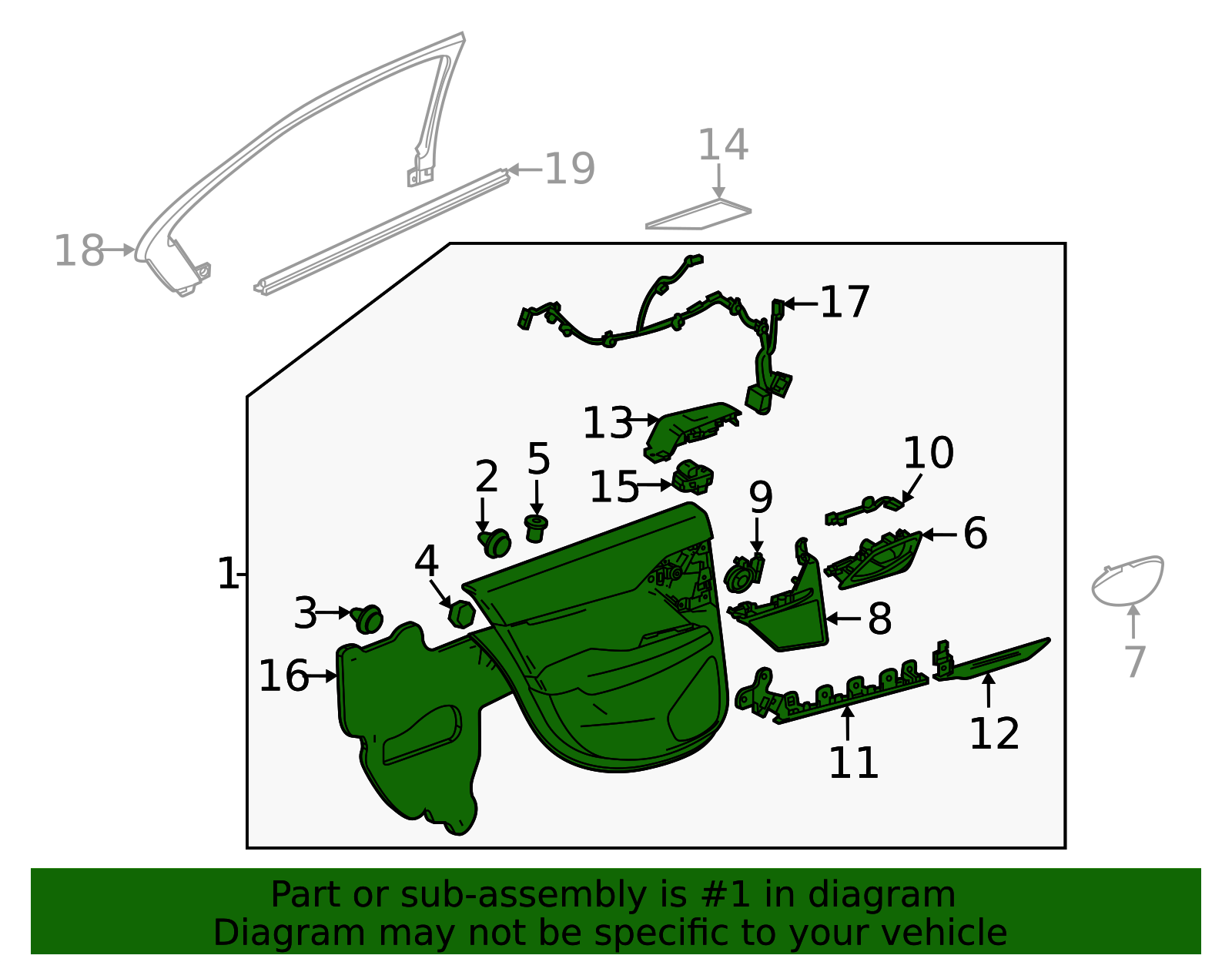 2021-2023 Cadillac CT4 Door Trim Panel 85000666 | Capital Chevy Parts