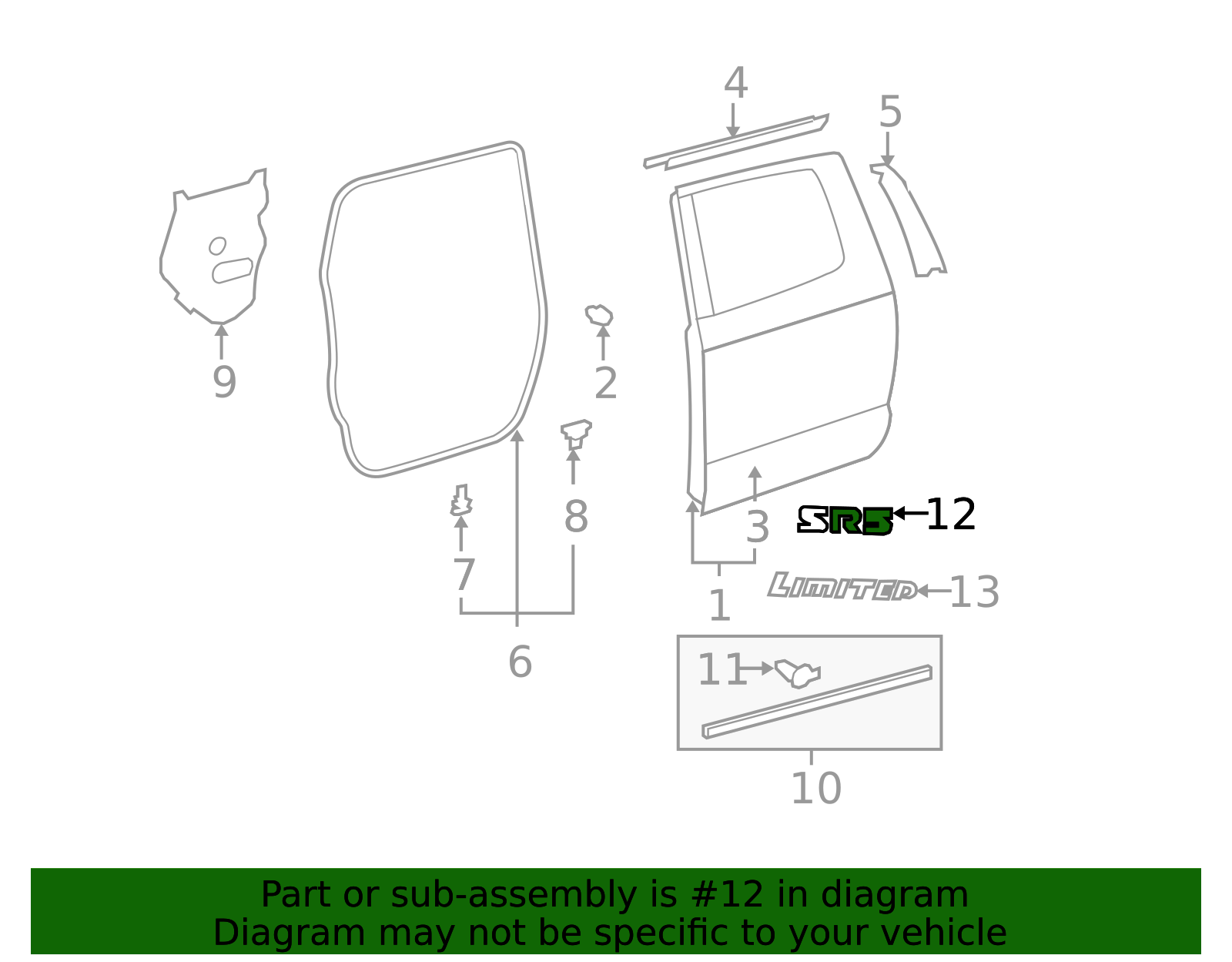 75455-0C050 - High-Quality Door Emblem for 2007-2023 Toyota ...