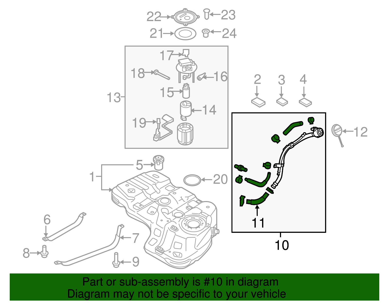 2016-2023 Kia Sorento Filler Neck 31030-C6500 | OEM Parts Online