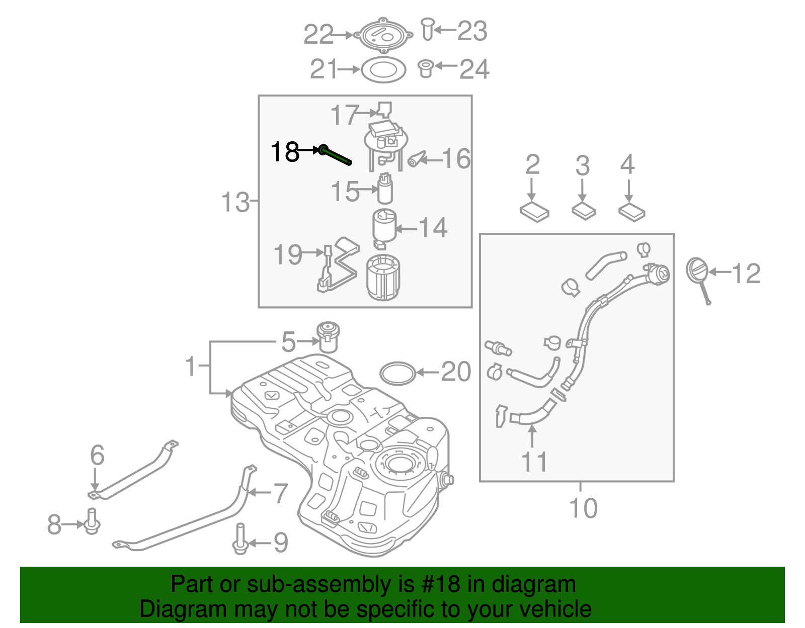 26710-2GGB0 - Breather Tube 2016-2018 Kia Sorento | Kia.Parts Store
