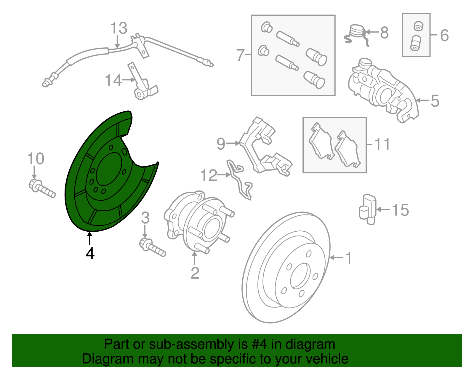 2013-2018 Ford OEM NEW 13-18 Ford Focus Escape Left Backing Plate ...