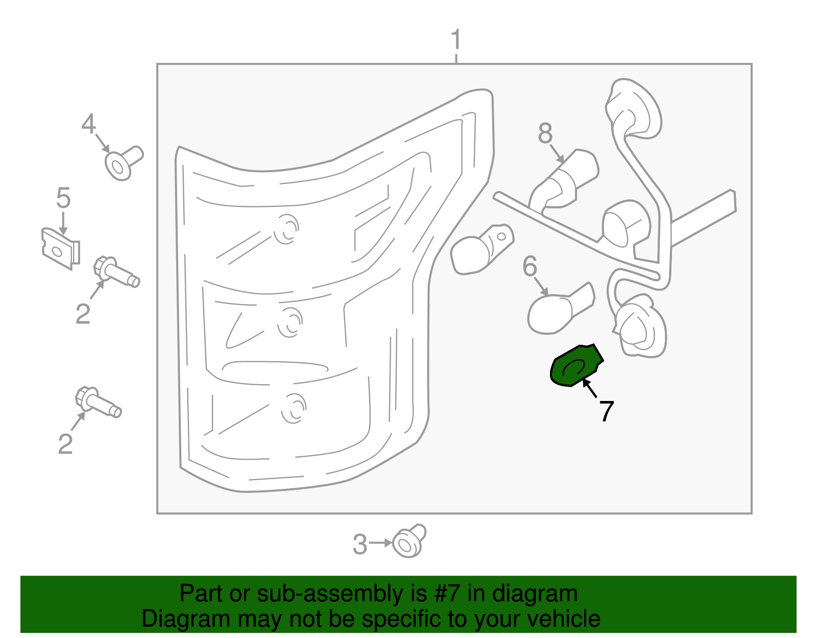 3M7Z-13466-A - Backup Lamp Bulb 2010-2025 Ford | Ford OEM Parts Direct
