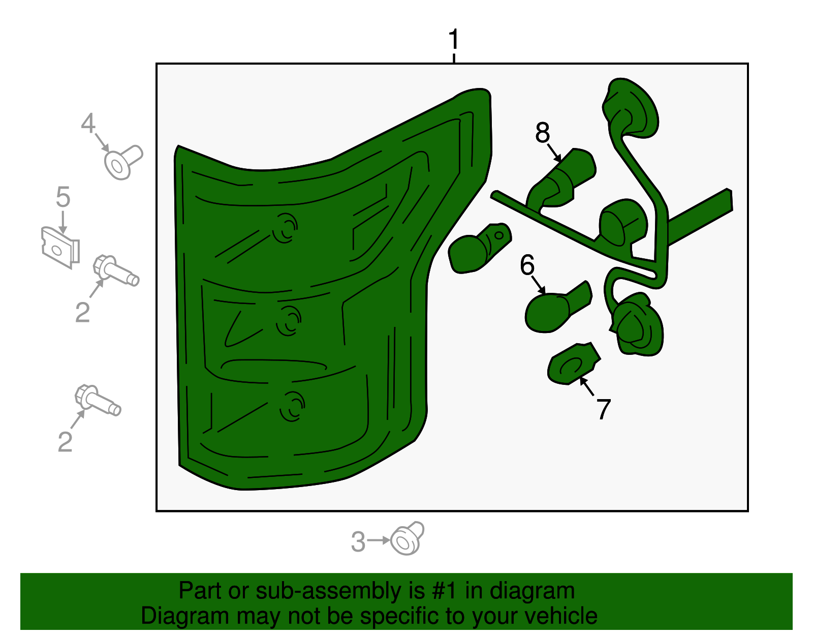 2018-2020 Ford F-150 Tail Lamp JL3Z-13405-J | TascaParts.com