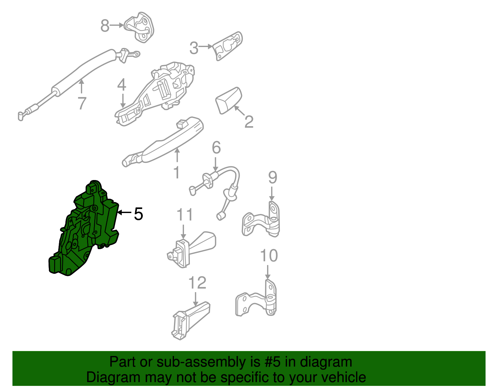 Genuine Lock Actuator for 2007-2019 Land Rover | Land Rover Part ...