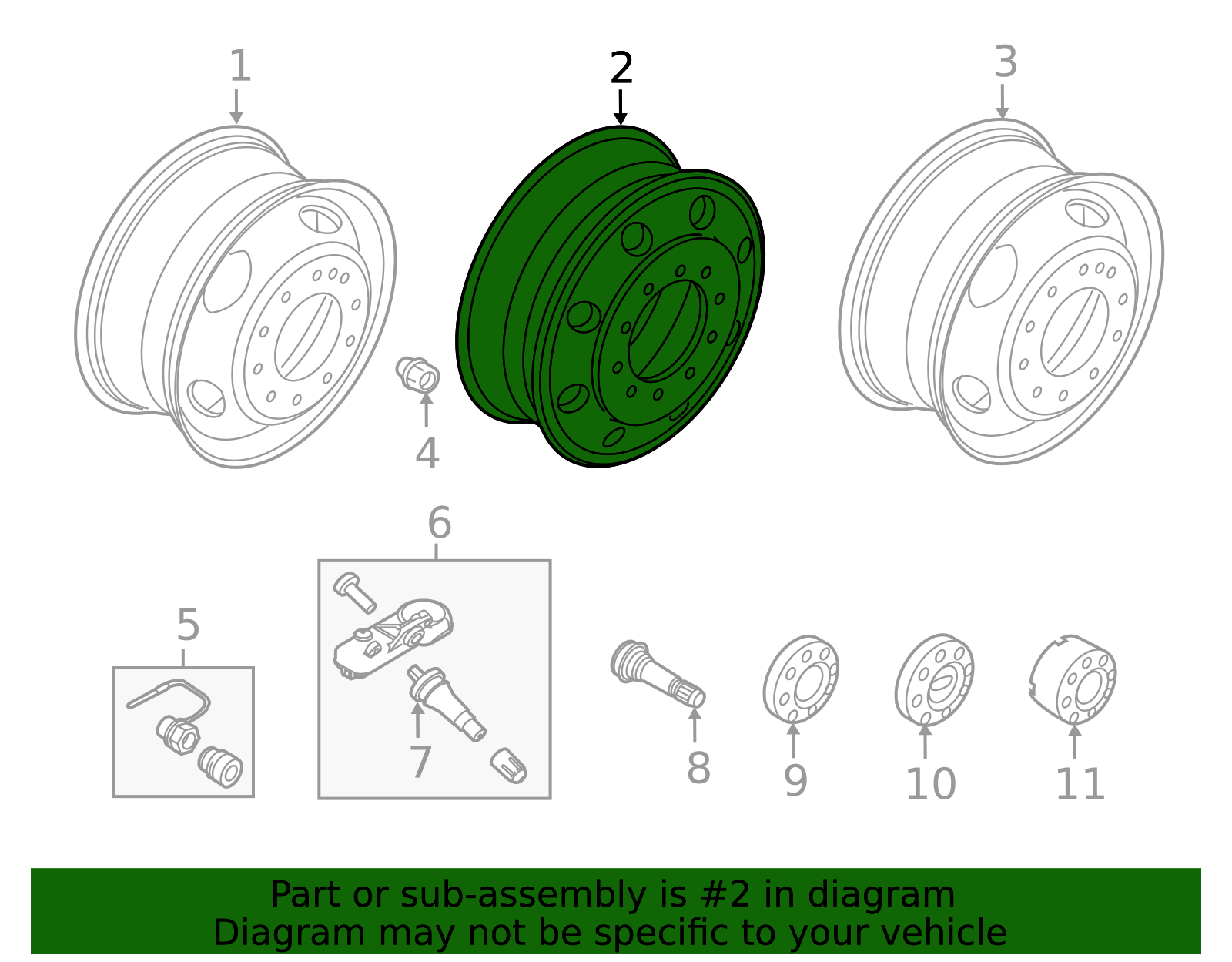 LC3Z-1007-J - Wheel Assembly 2020-2025 Ford | Big 3 Auto Parts