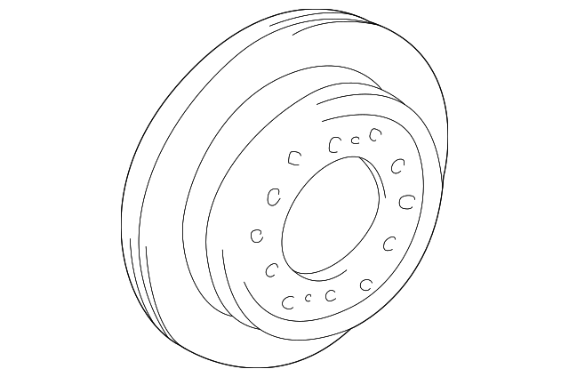 Genuine Toyota Disc Brake Rotor (Rear, Single) part# 42431-60201 for ...