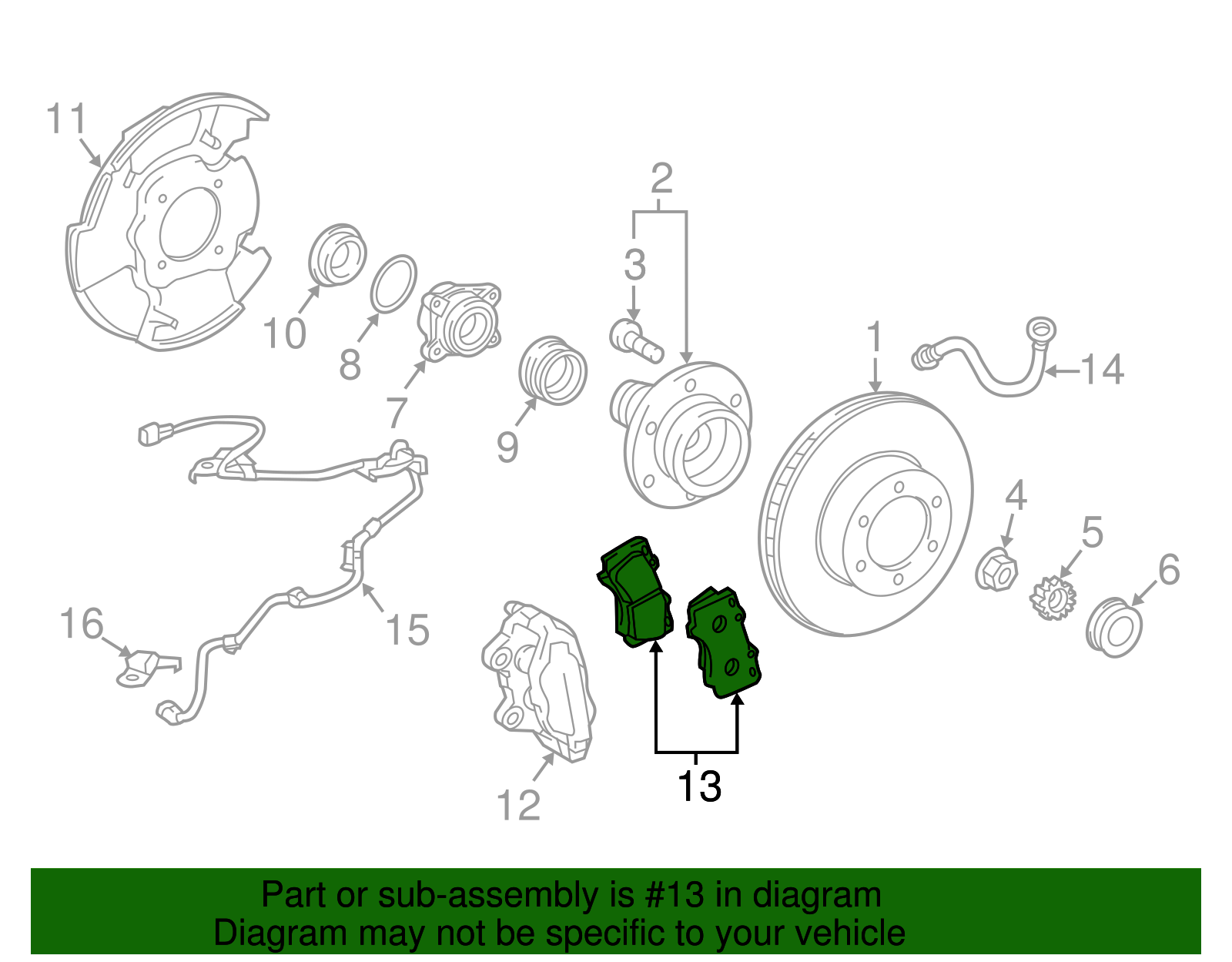 2016-2023 Toyota Tacoma Brake Pads Front 04465-04090 | OEM Parts Online