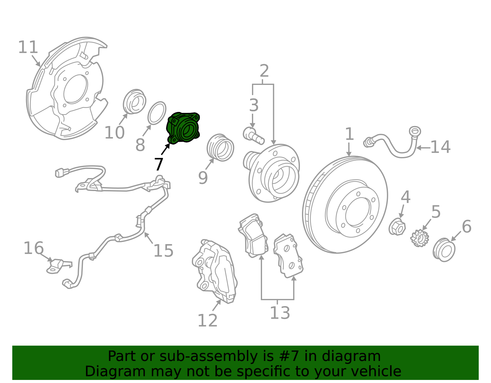 2005-2019 Toyota Front Wheel Hub Assembly Tacoma | Sparks Parts