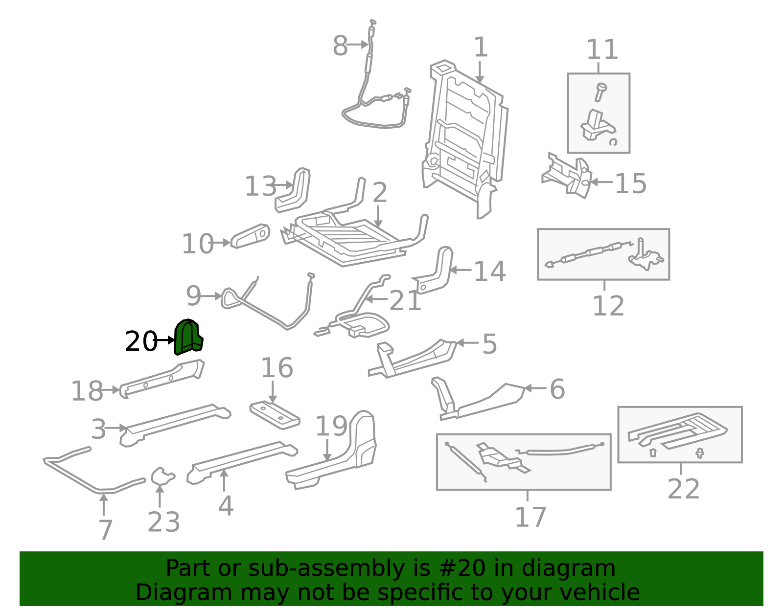 Seat Frame Trim - Factory Style Interior Detail | AutoNation Parts