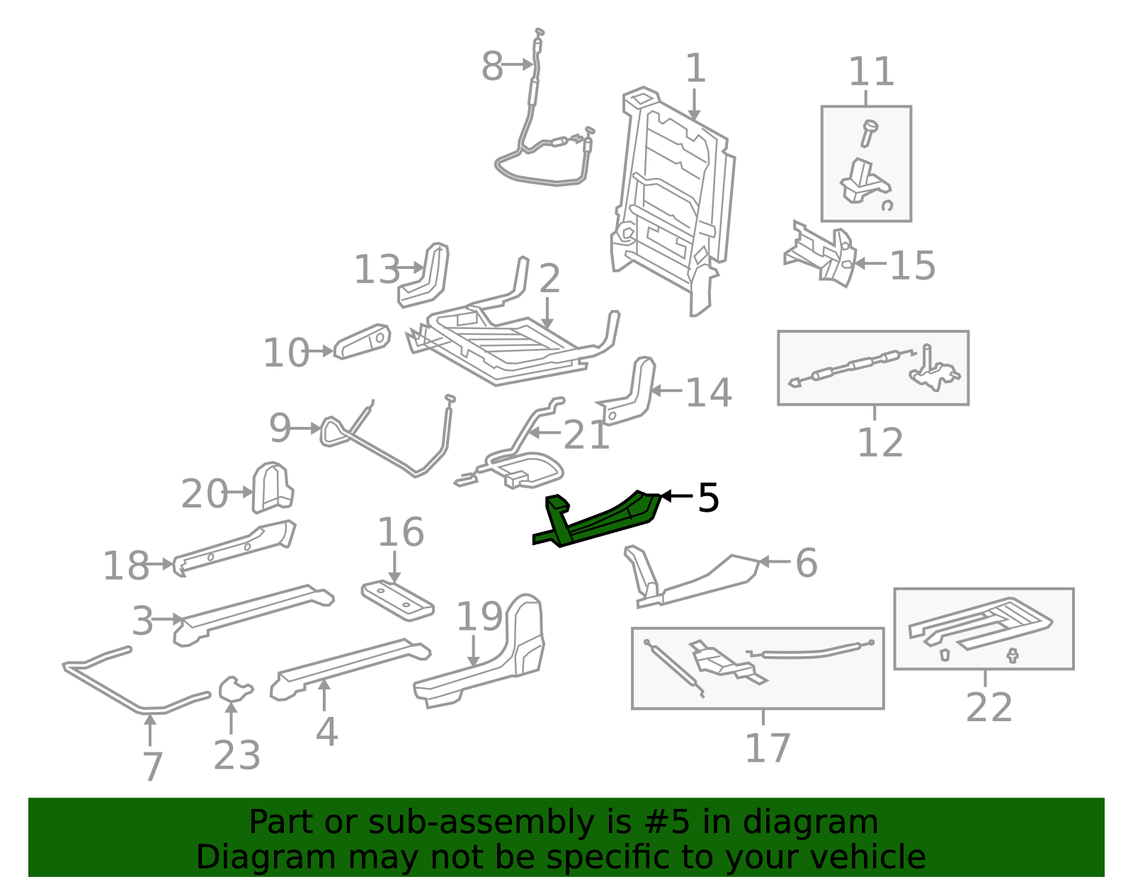 72730-0C081 - High-Quality Seat Adjuster for 2008-2022 Toyota Sequoia ...