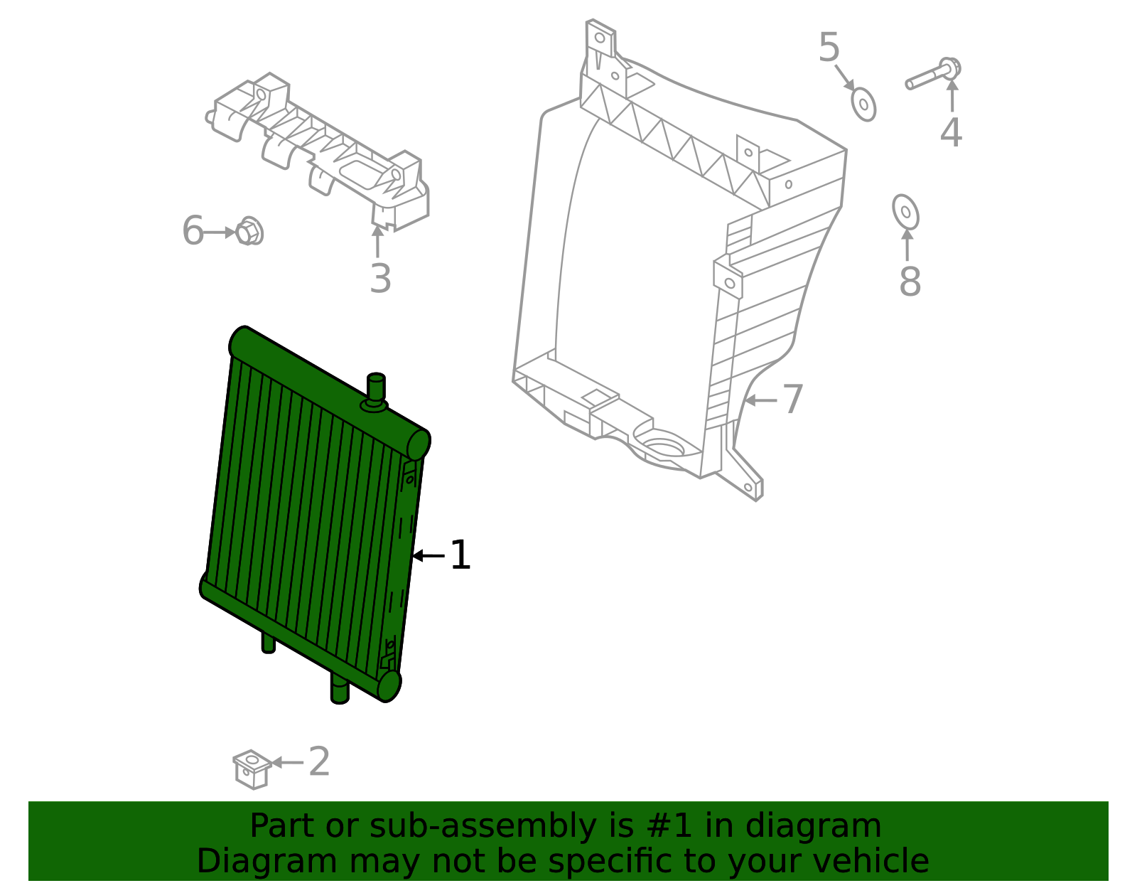 2020-2025 Land Rover Radiator LR162128 | JaguarParts.com