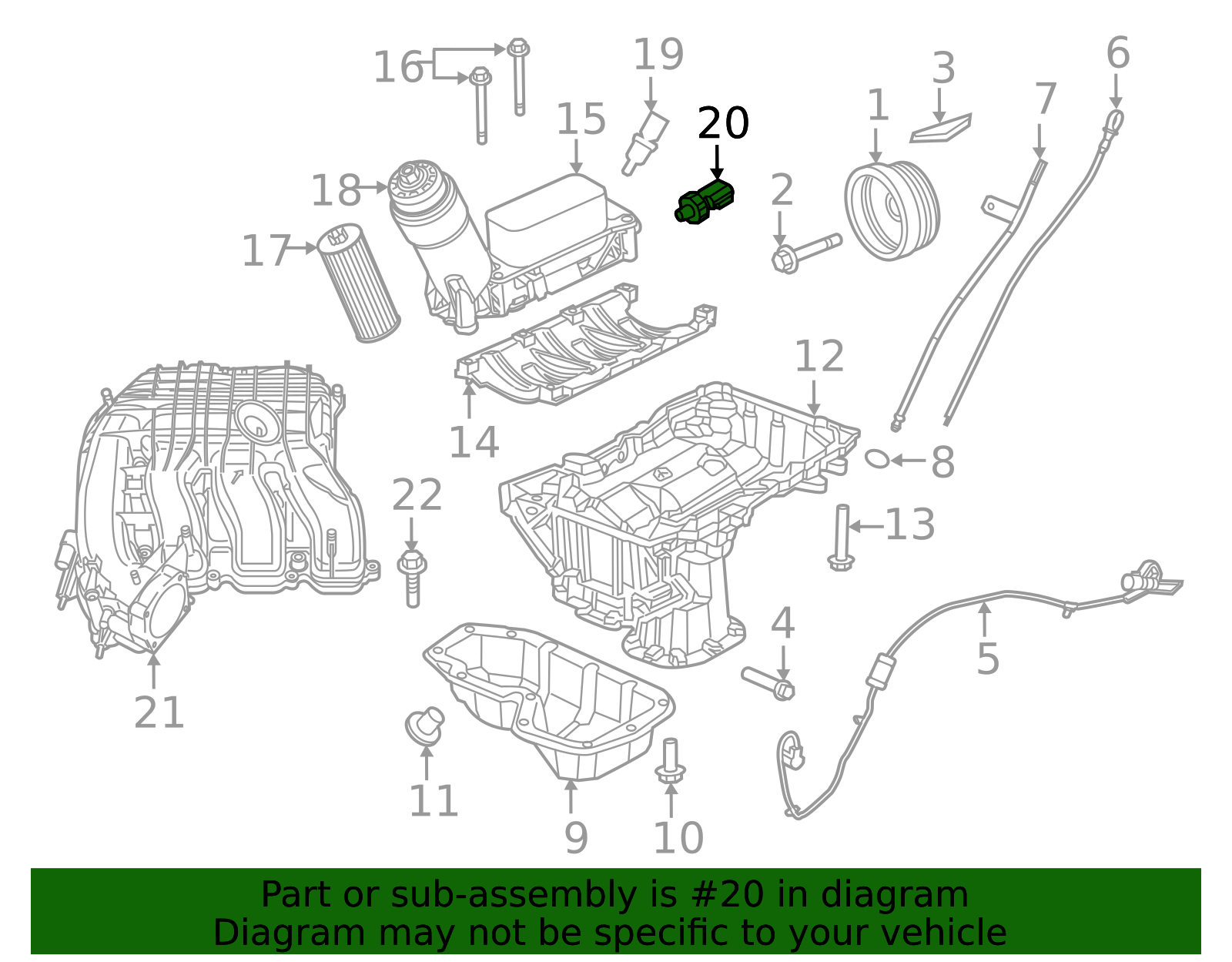 Engine Oil Pressure Switch/Sensor 05149062AB | Mopar Parts Canada