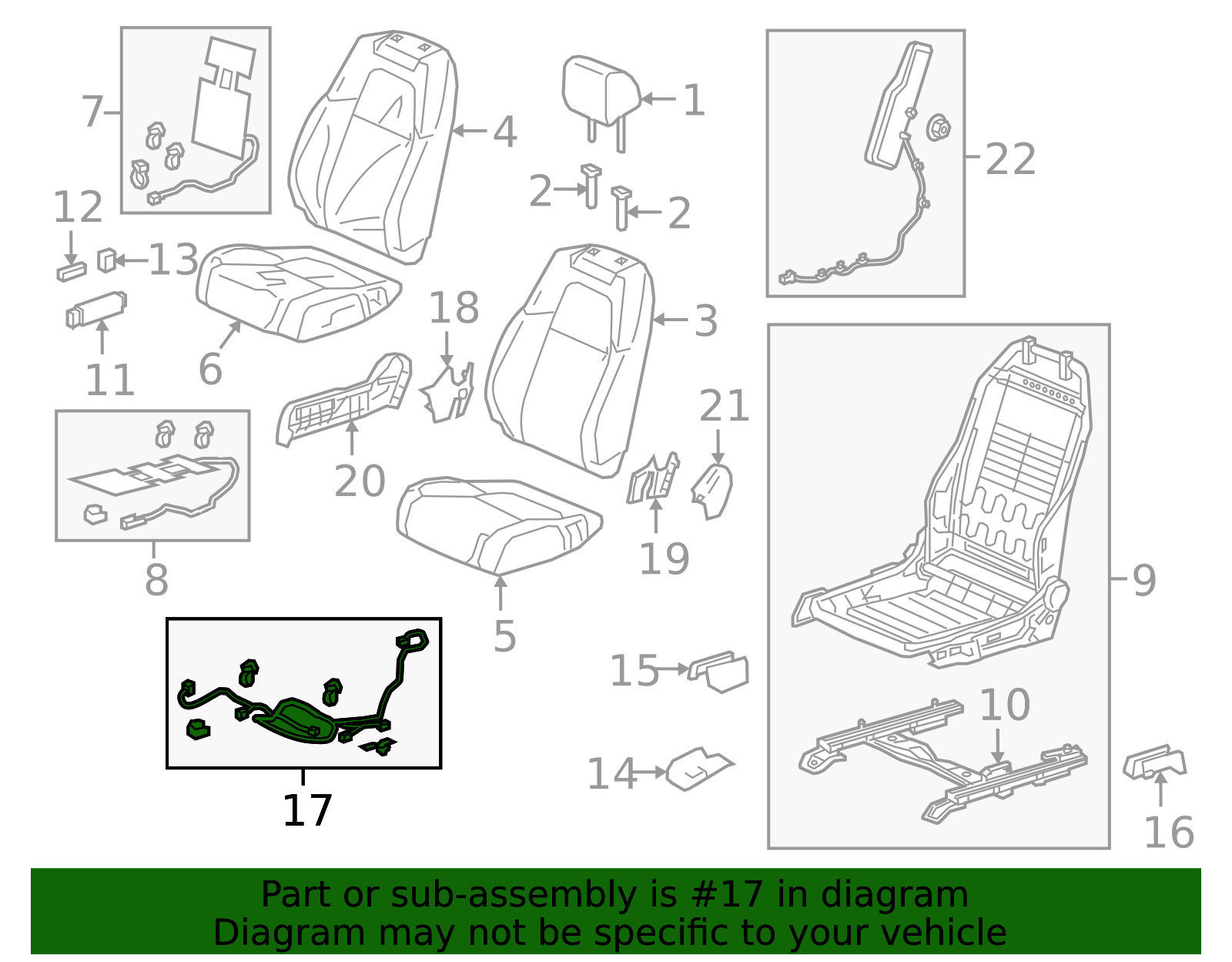 Honda Power Seat Wiring Harness - Seat Motor Connection - Part #81206 ...