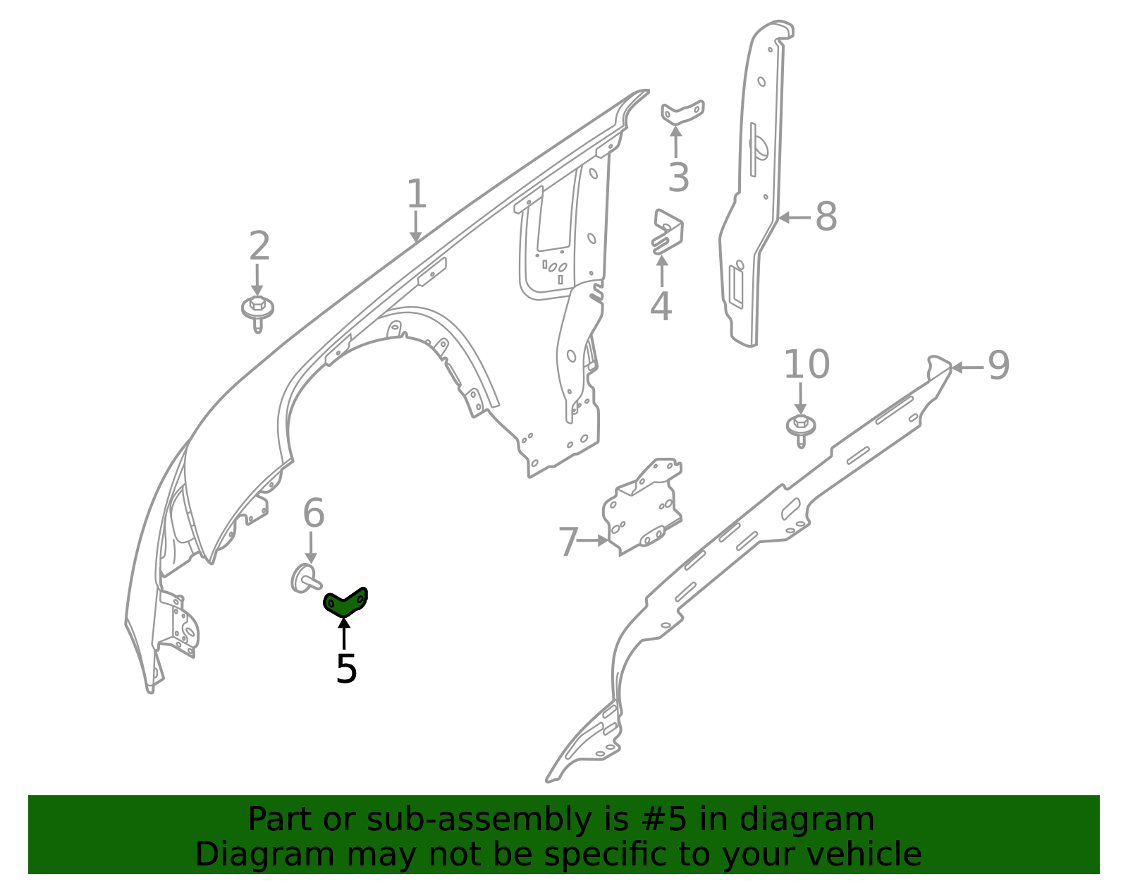 LR131396 - High-Quality Fender Bracket for 2020-2023 Land Rover ...