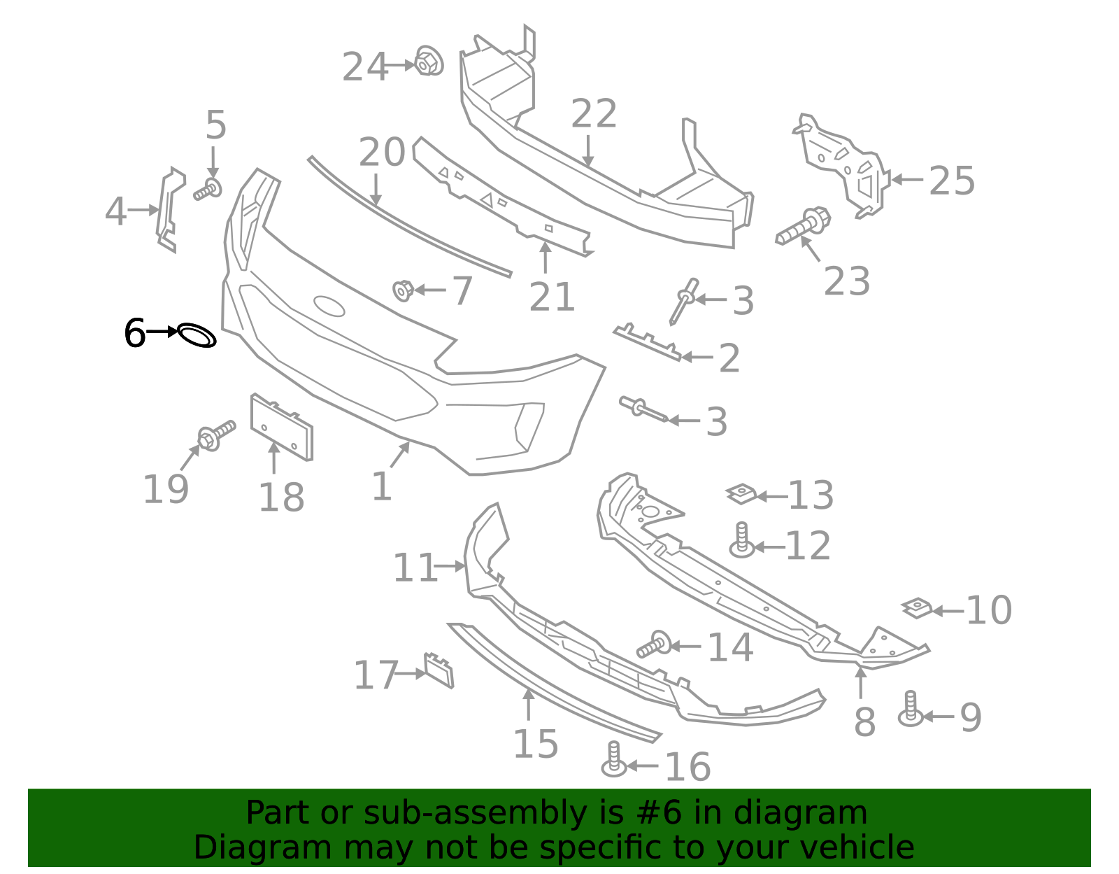 LJ6Z-8213-D - High-Quality Ornament for 2020-2022 Ford Escape ...