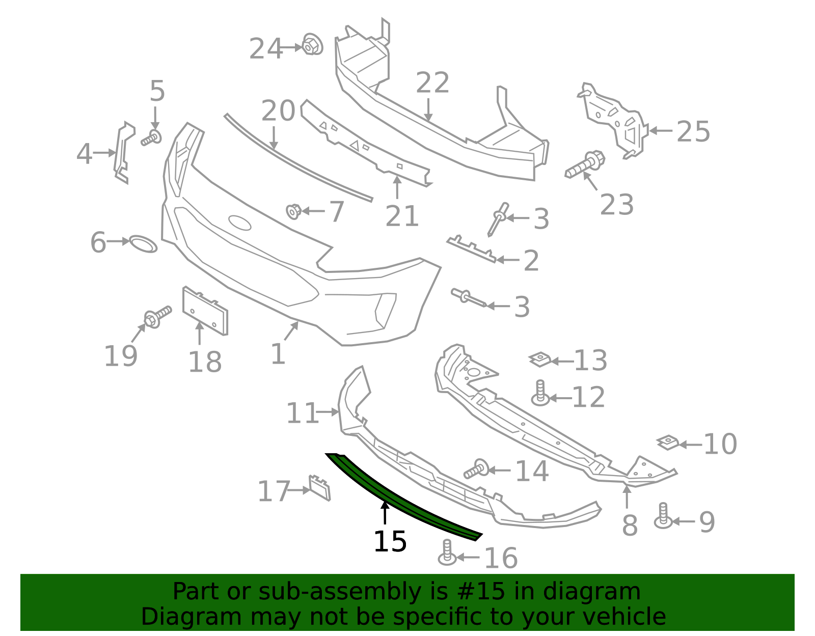 2020-2022 Ford Escape Molding LJ6Z-8419-AA | Awesome Parts Ford