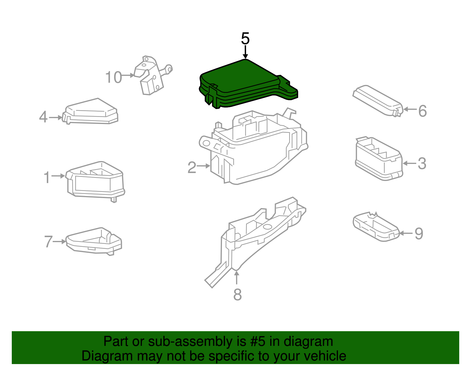 82662-0E180 - High-Quality Fuse Box Cover for 2014-2016 Toyota ...