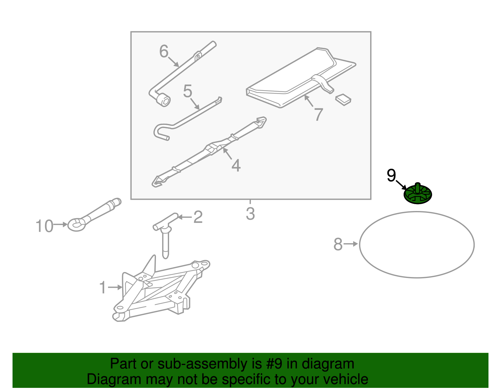 2014-2025 Mazda Spare Retainer KD33-56-960A | OEM Parts Online