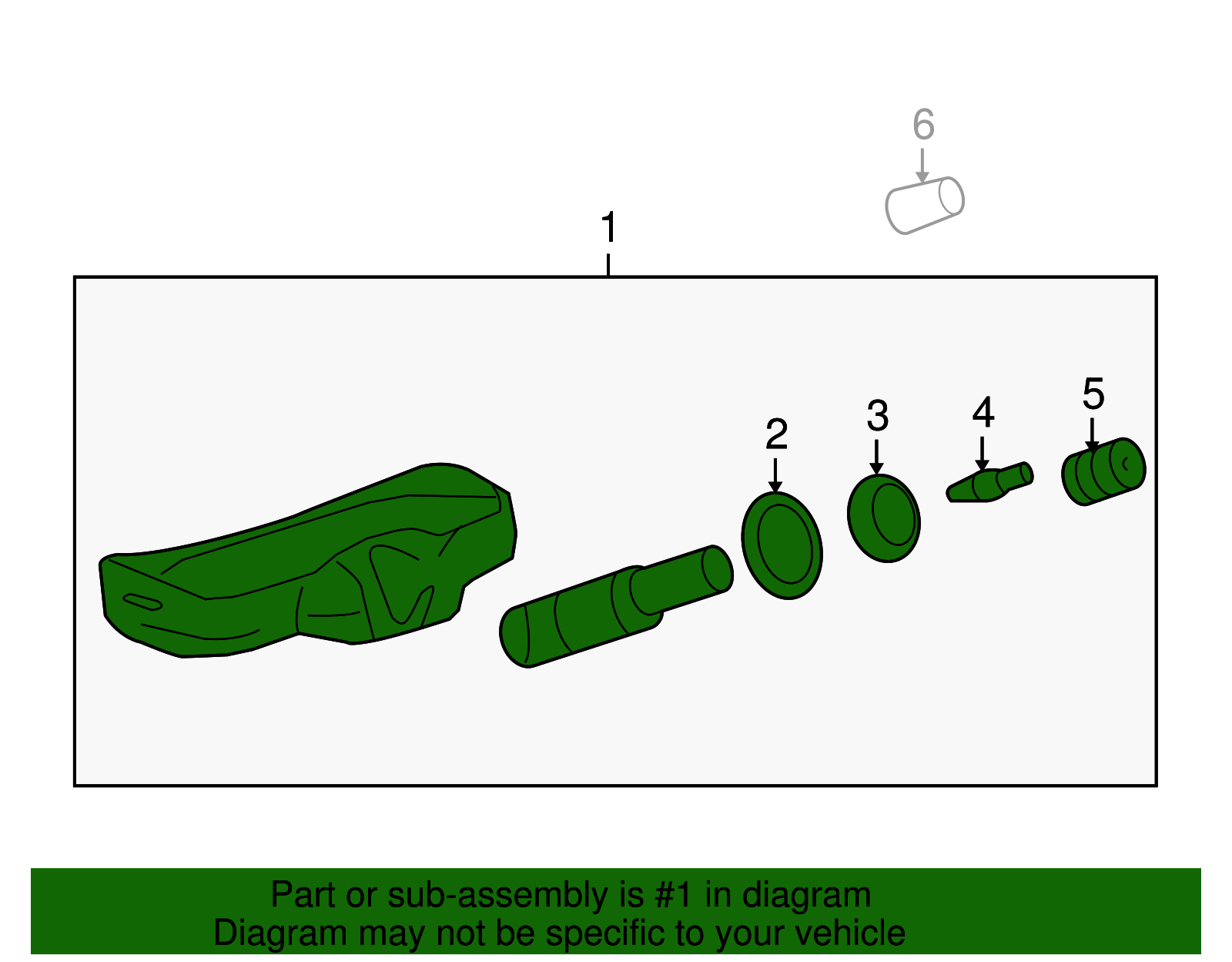 2006-2015 GM Tire Pressure Monitoring System (TPMS) Sensor 20925924 ...