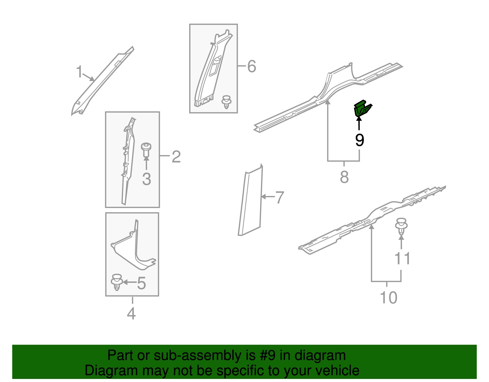 IPN500090 - Carpet Trim Retainer Clip 2005-2016 Land Rover | Land ...