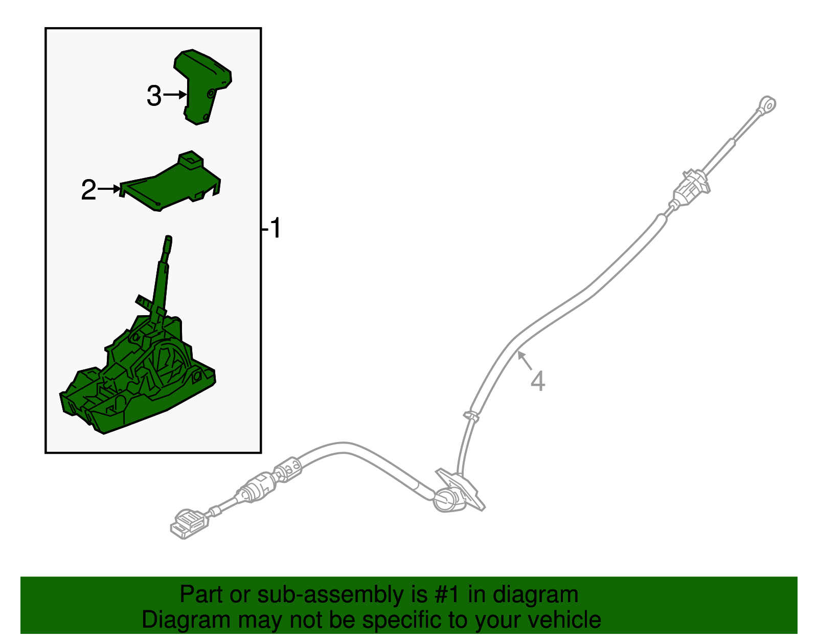 2010-2012 Ford Taurus Gear Shift Assembly AG1Z-7210-CF | TascaParts.com