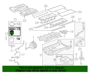2010-2024 Jaguar Engine Oil Filter Element C2D3670 | OEM Parts Online