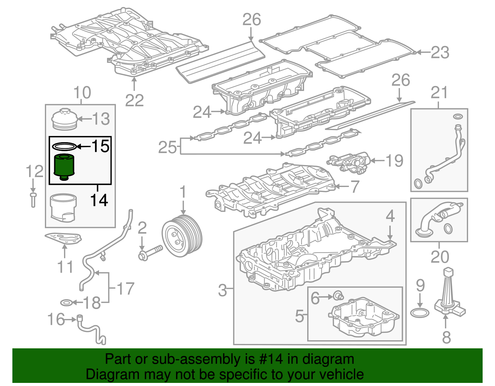 2010-2024 Jaguar Engine Oil Filter Element C2D3670 | Jaguar Virginia Beach