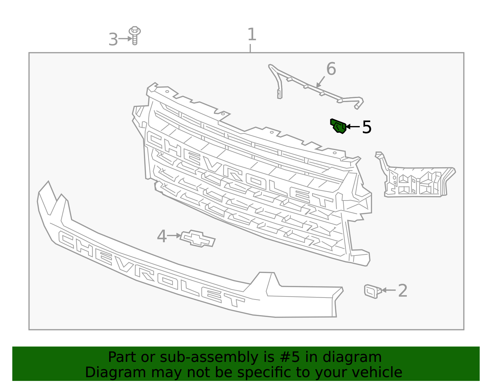 84690426 - 2019-2023 Chevrolet - Front View Driver Information Camera ...