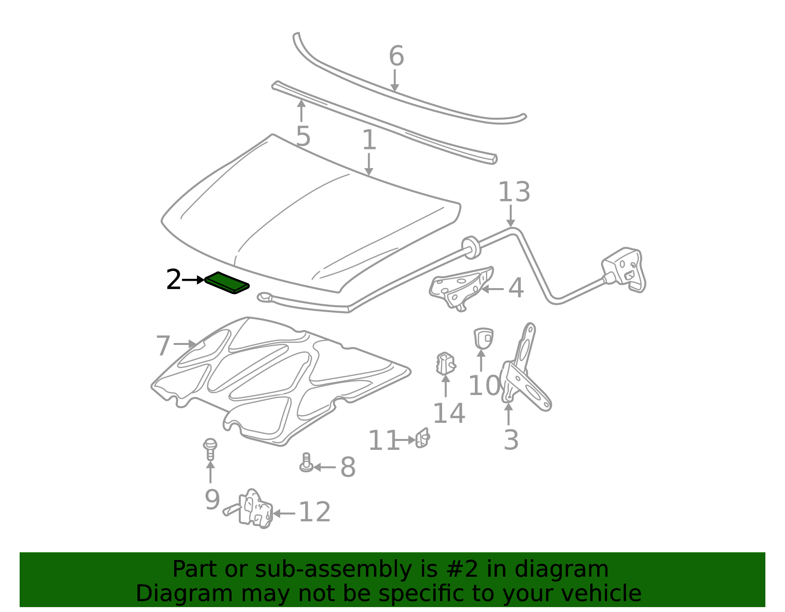Buy Genuine GM Auto Parts - Reinforcement (Part # 15097890) | GM Parts ...