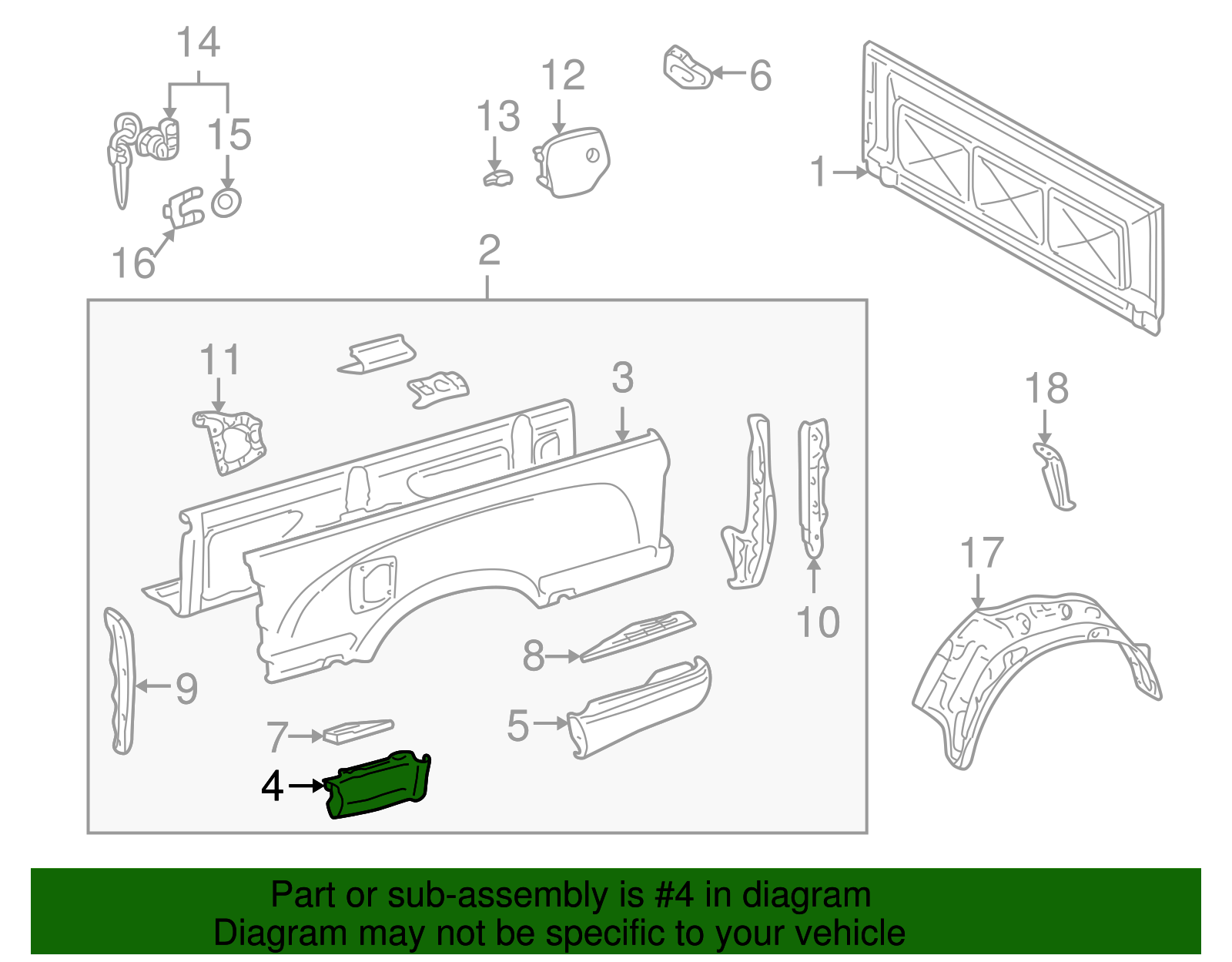 66403-04010 - Step Panel - 2000-2004 Toyota Tacoma | Nucar Toyota Parts