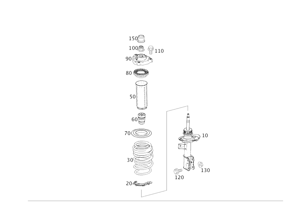 176-323-45-00 - Shock-Absorber Strut For 2014-2023 Mercedes-Benz CLA250 ...