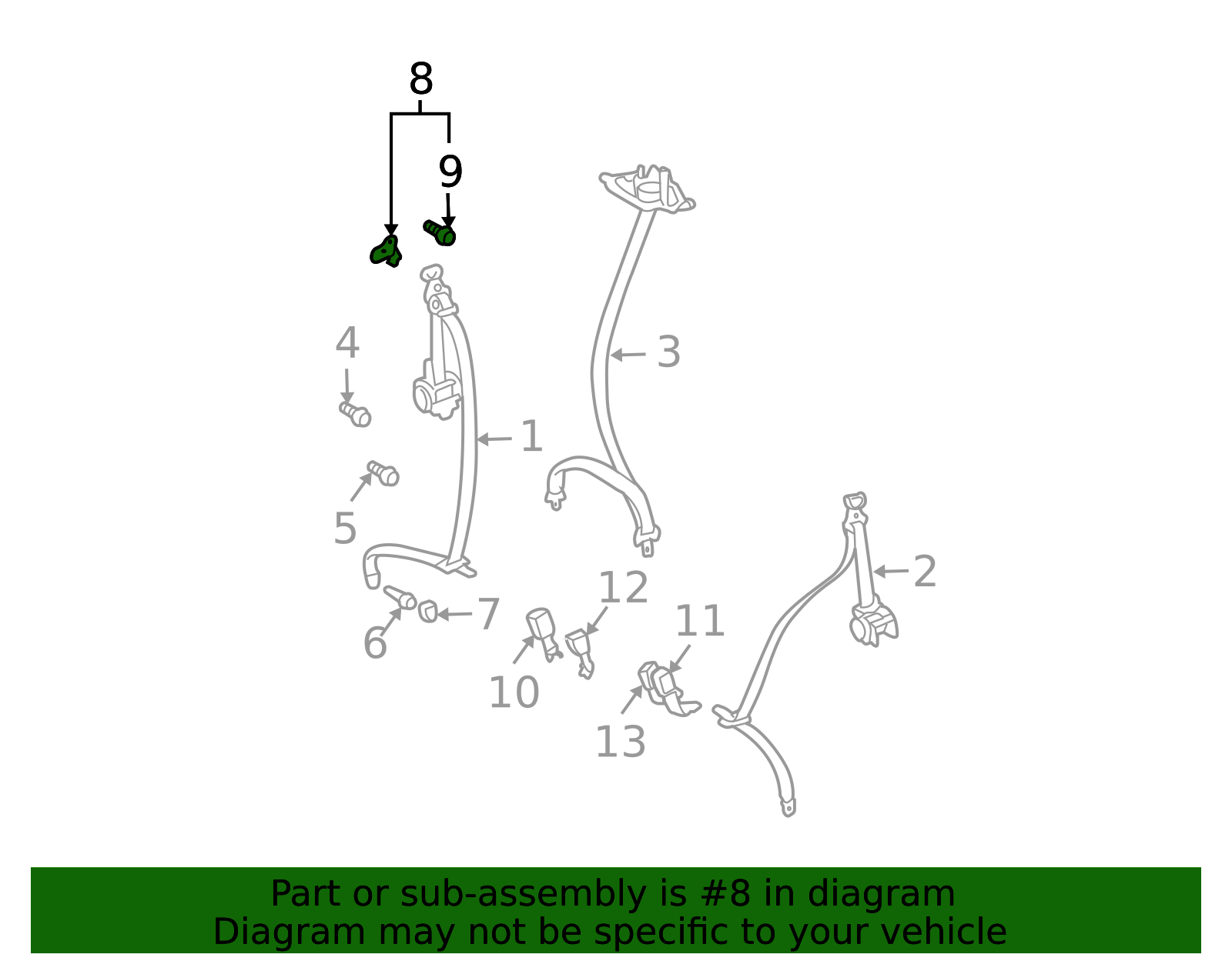2004-2010 Toyota Sienna Anchor Plate 73016-AE010 | MotorMotor