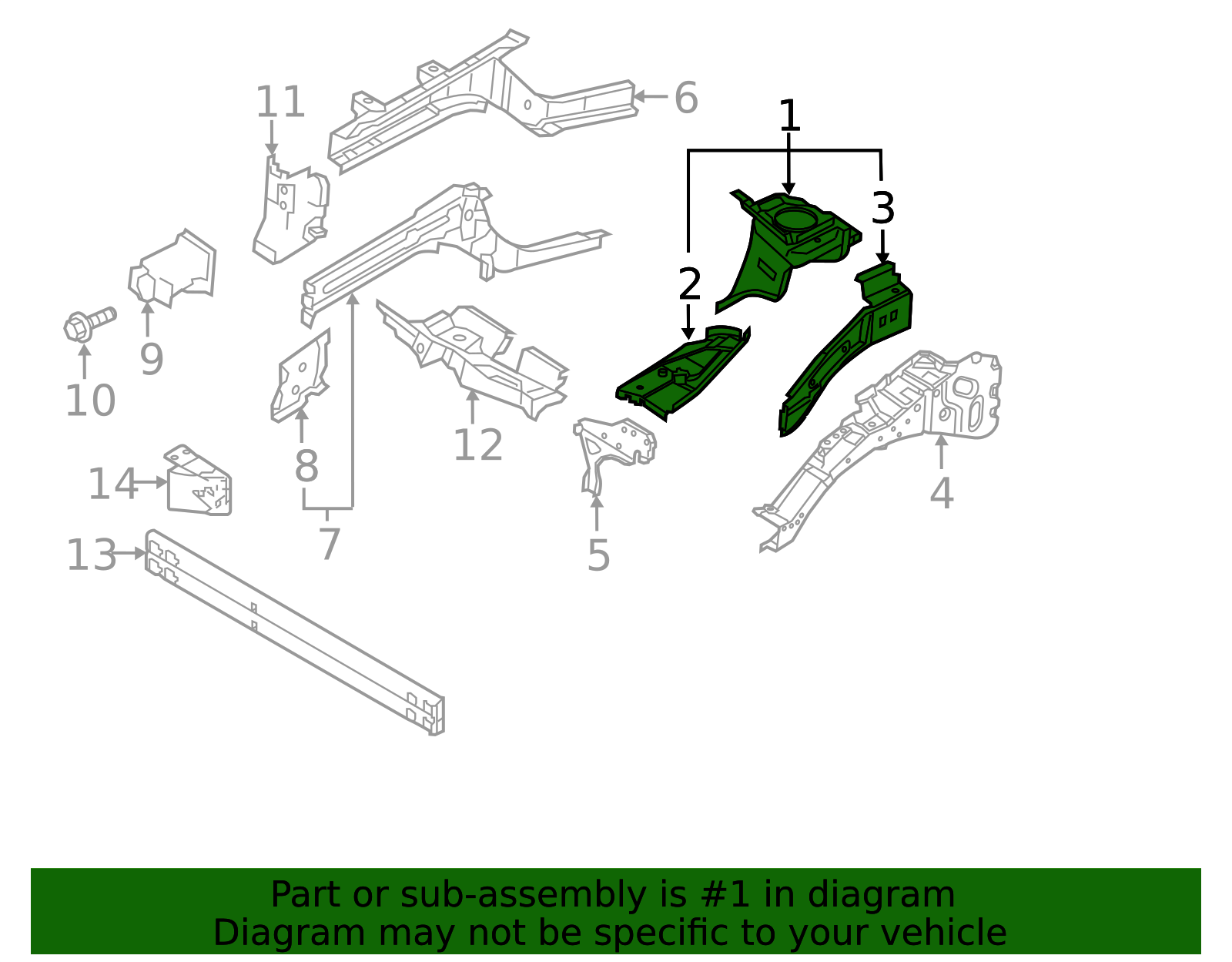 2013-2025 Nissan LEAF Apron Assembly F4121-5SAMA | Team Nissan Inc.
