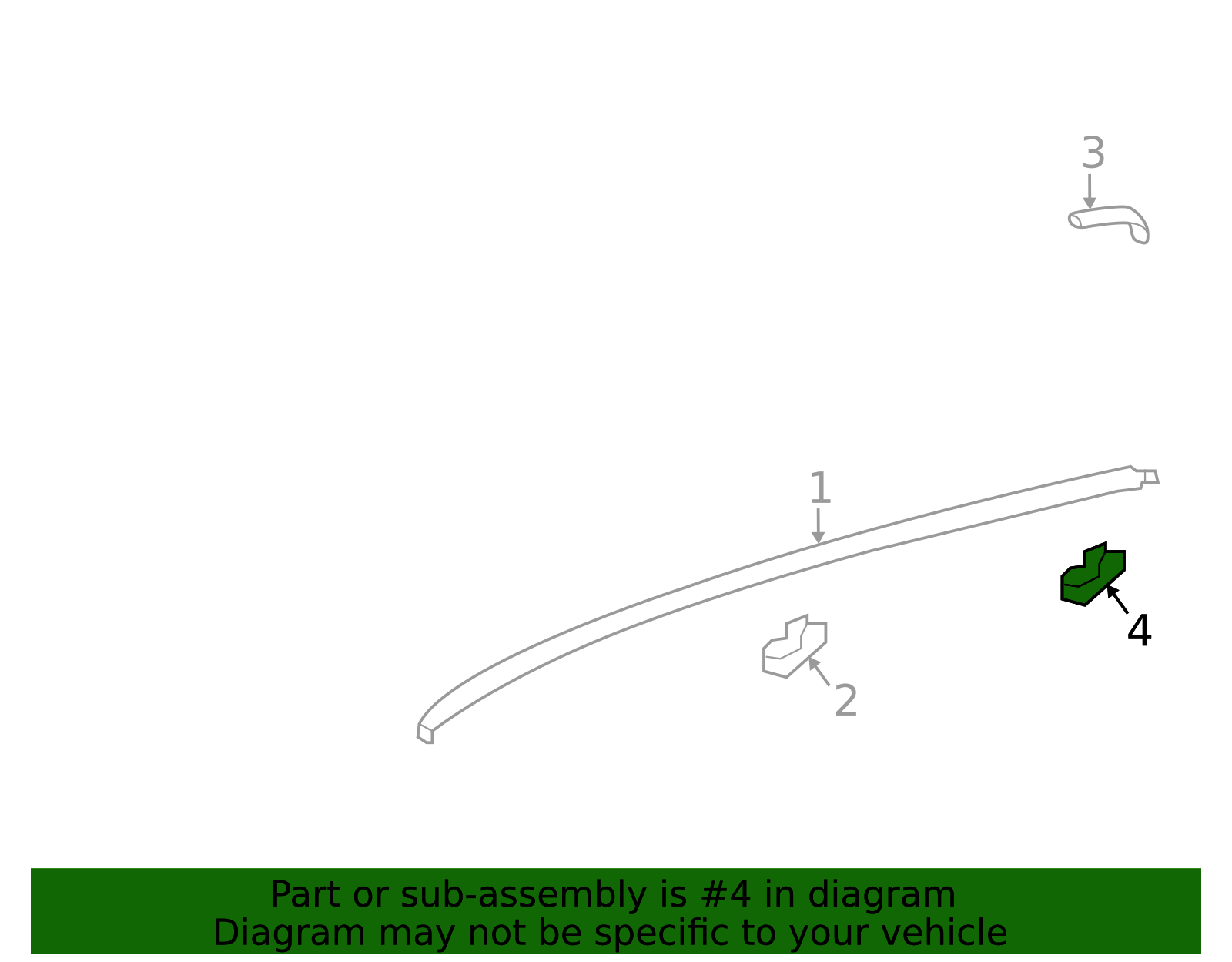 75561-08040 - Drip Molding Clip 2011-2025 Toyota | Brantford Toyota Parts
