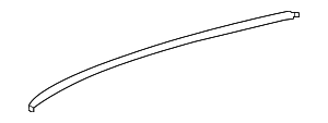 Genuine Toyota Drip Molding (SEE NOTE BELOW) part# 75552-04082 for 2016 ...