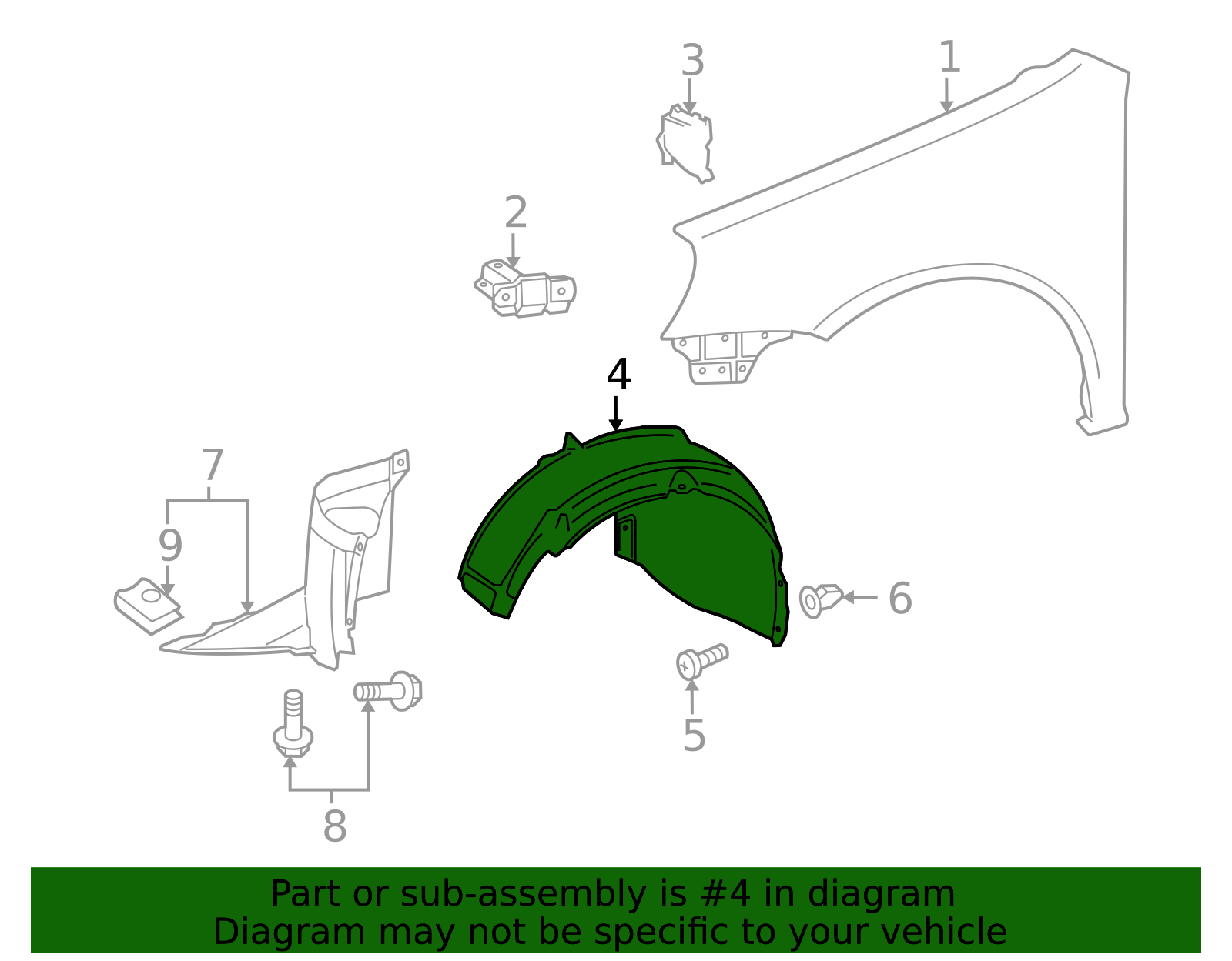 Fender Liner 1K0-805-978-B | OEM Parts Online